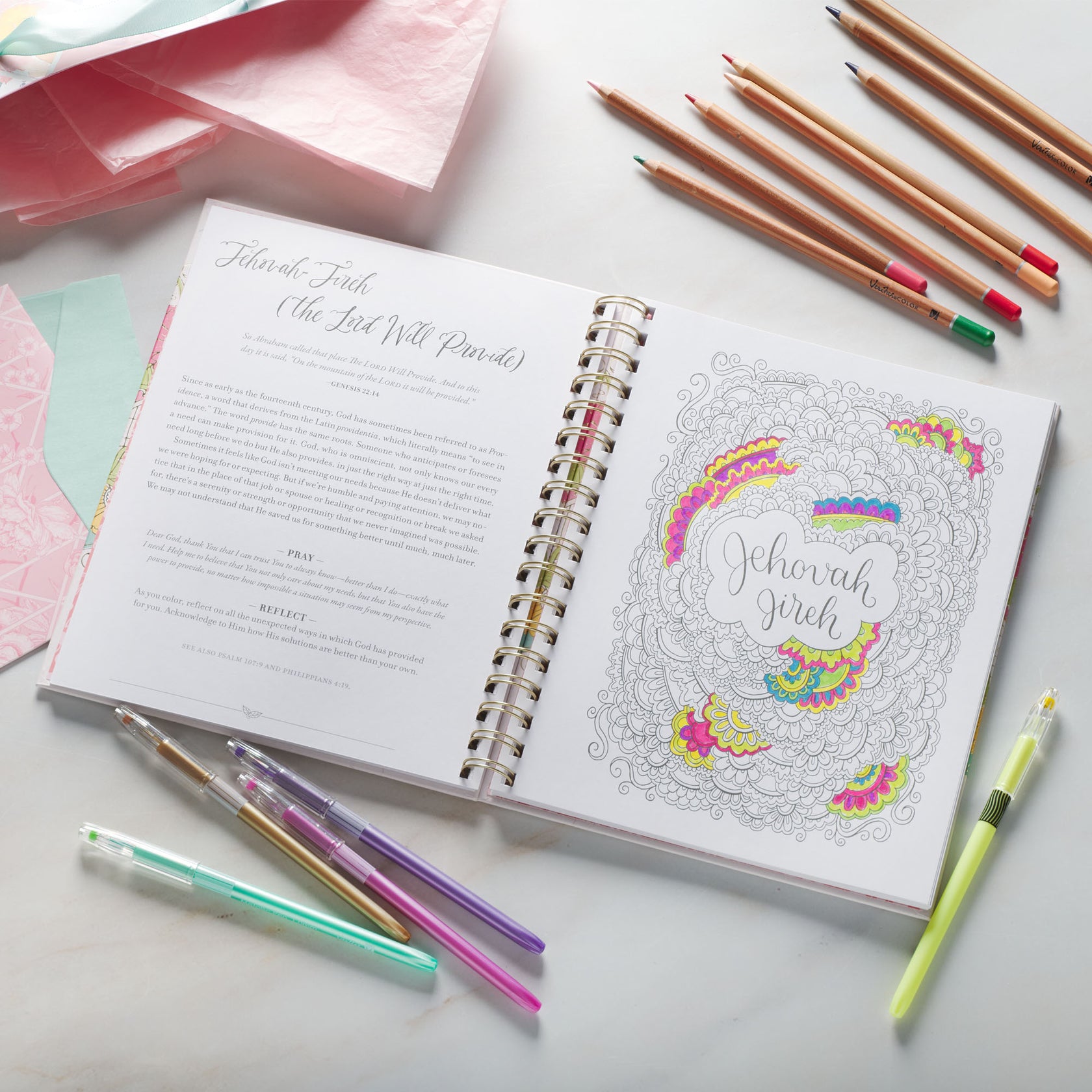 Coloring the Names of God Coloring Devotional – Holyland Marketplace
