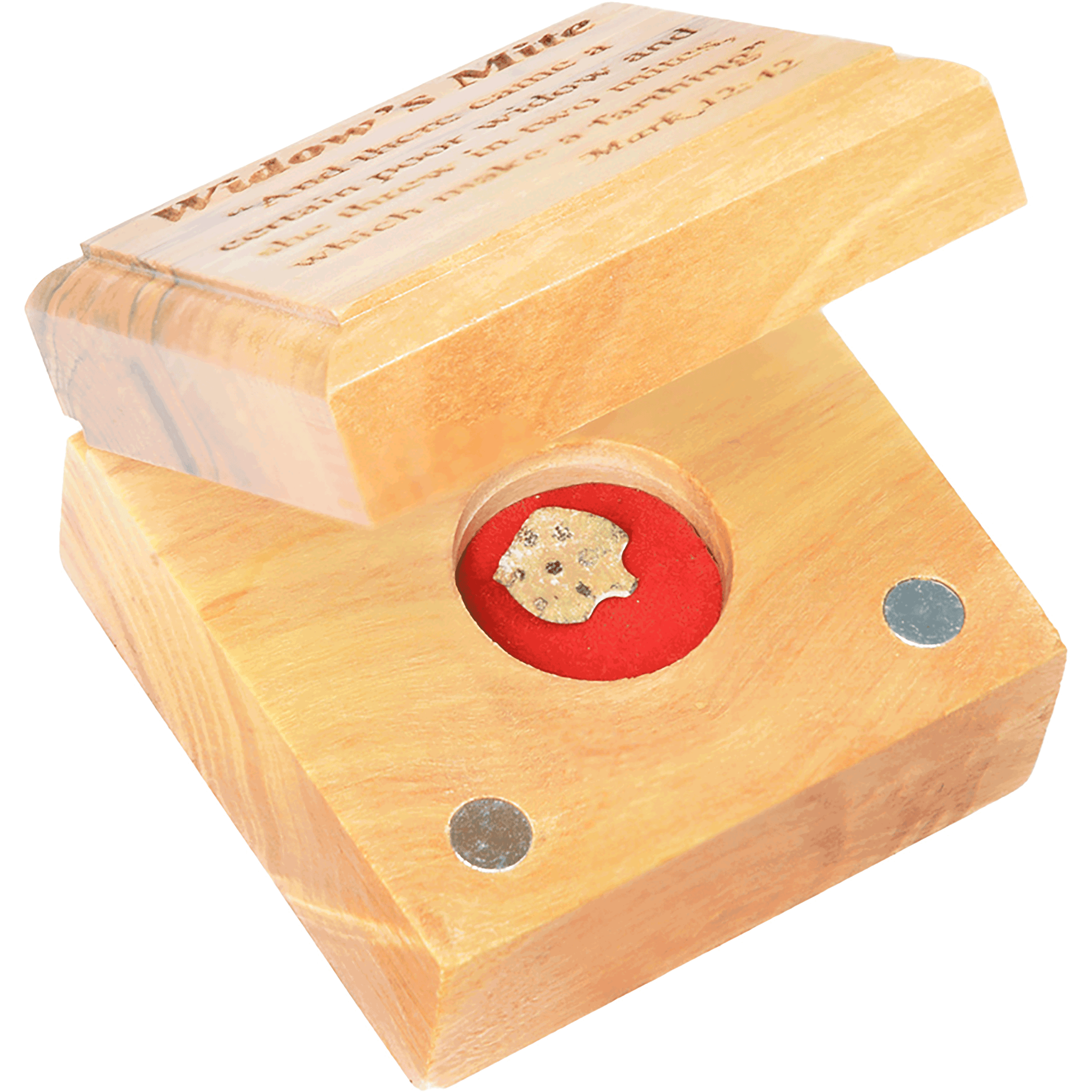 Genuine Widow's Mite in Olive Wood Box ( Various Boxes) – Holyland ...