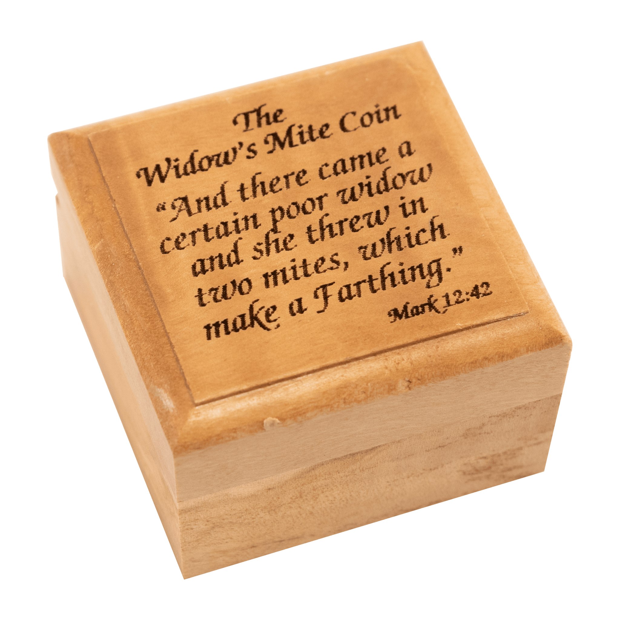 Genuine Widow's Mite in Olive Wood Box ( Various Boxes) – Holyland ...