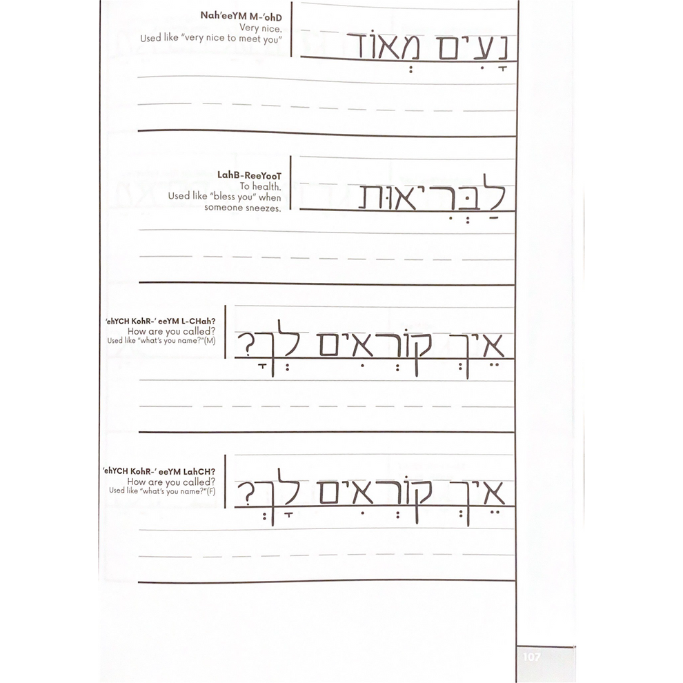 The Hebrew Work Book – Holyland Marketplace