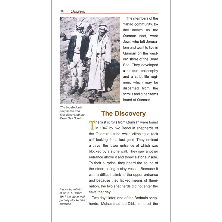 Qumran - Scrolls *Caves* History - Field Guide from Carta – Holyland ...